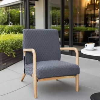 Generic Sesselbezug Stretch Mit Seitlicher Reißverschluss, Hoch Elastischer Waschbarer Sitzbezug Aus Jacquard Oder Einfarbig, Design Für Wohnzimmer, Hotel Und