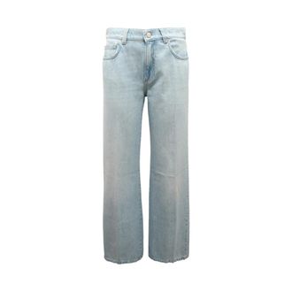 Marella Femme, Jeans, Bleu, Taille: 34 FR Wleg Wide Leg Wo Pantalons