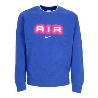 Nike Air Fleece Crewneck Sweatshirt Game - - Sport - Herren - Blau - S