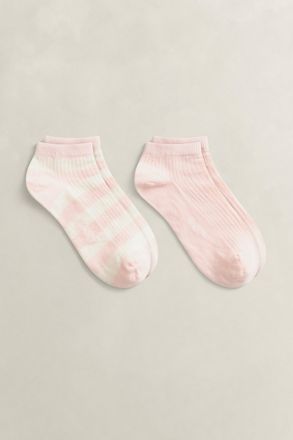 GANT Damen 2er-Pack Kn&ouml;chelsocken Gestreift & Einfarbig (39-41) APRICOT Rosa