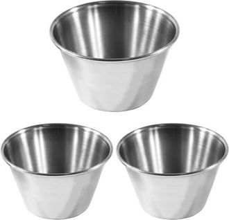 Fackelmann Zenker Dariolform PATISSERIE, Sturzform, Backform auf Edelstahl zum Kochen und Dekorieren (Farbe: Silber), Menge: 2 St&uuml;ck (Packung mit 3)