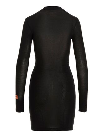 Heron Preston Zip-Front Knit Dress - Black