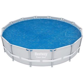 Trade Shop Trade Shop Traesio - Trade Shop - Runde Thermoabdeckung f&uuml;r Pool 457/427 cm Fast Set Steel Max Power Steel 58252