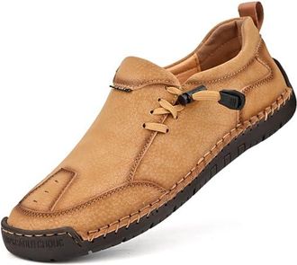 Generic Chaussures de conduite pour homme - Chaussures décontractées pour homme - Mocassins tendance confortables et souples - Pour la marche, marron, 41 1/3 