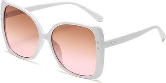 Generic Lunettes De Soleil Tendance &Agrave; Monture Large Et D&eacute;corative For Hommes Et Femmes, Id&eacute;ales For Les F&ecirc;tes, Les Vacances Et Les Photos.(Orange)