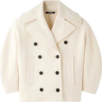Jacquemus Femme, Manteaux, Beige, Taille: 38 FR Le Caban Ovalo