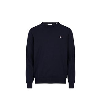 GANT Pull droit &agrave; logo brod&eacute; en coton