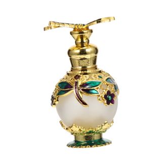 Angoily Parfümflasche aus Glas Nachfüllbar Aromatherapie Duftzerstäuber Flasche Kompakt Leicht für Ätherische Öle und Reisetaschen Grün