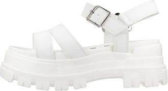 Buffalo Femme, Chaussures, Blanc, Taille: 40 EU Sandales Plates &Eacute;l&eacute;gantes