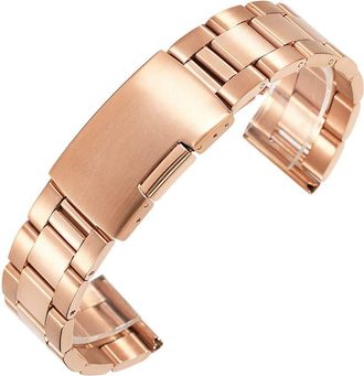 Generic Uhrenriemen 26mm 24 mm 22 mm 20 mm 20 mm Edelstahlband Klassiker Metall Armband für intelligente Gurt Männer Frauen