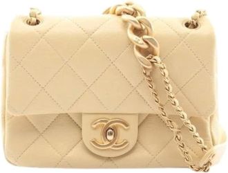 Chanel Sac bandouli&egrave;re mini vintage doccasion - Femme - Pre-owned - Jaune - Taille: ONE Size
