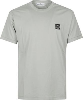 Stone Island Homme, Tops, Gris, Taille: XL Logo T-Shirt