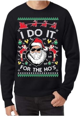 Generic Pull De Noel Homme Humour - Pull de Noël Parodie Festive pour Hommes Sweater Intemporel Design Original Votre Unique Fêtes Hivernales Confort Exceptio