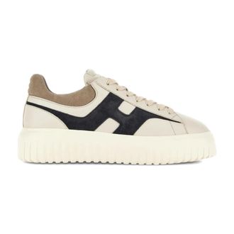 Hogan Homme, Chaussures, Beige, Taille: 42 1/2 EU H-Stripes Baskets
