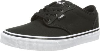 Vans Jungen Atwood Sneaker, Canvas Black White, 31.5 EU