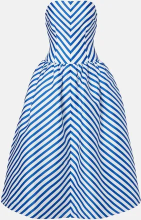 Self Portrait Robe midi ray&eacute;e