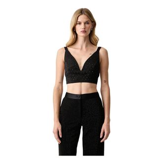 Trussardi Crop Top - Femme - Tops - Noir - Taille: 40 FR
