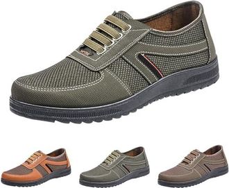 Generic Baskets pour homme - Pour le printemps et lautomne - Respirantes - Avec lacets - Chaussures de loisirs plates et confortables - L&eacute;g&egrave;res et antid&eacute;rapan