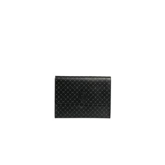 Trussardi Schwarze Polyester Clutch Tasche Elegantes Design - - Bags - Herren - Schwarzk - ONE SIZE