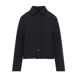 Jil Sander Cropped Sport Jacket - - Jackets - Damen - Blau - 2XS