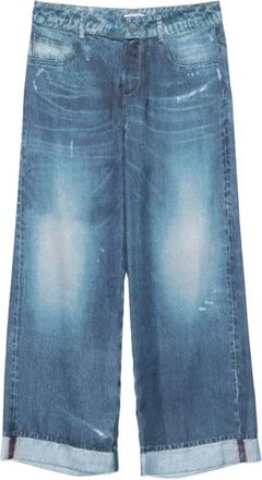 Liu Jo Lange Jeans mit Faded-Effekt - - Jeans - Damen - Blau - W29