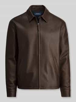 Polo Ralph Lauren Regular Fit Lederjacke aus echtem Leder