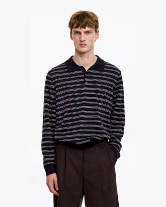Arket Polopullover Aus Merinowolle -Blau