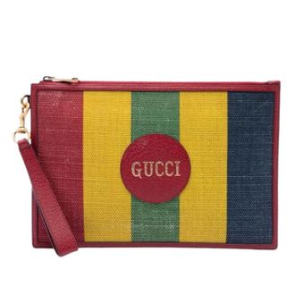 Gucci Pre-owned Canvas Clutch - Femme - Pre-owned - Multicolore - Taille: ONE Size