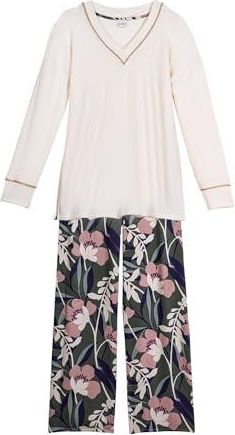 Le Chat Gioia 802, Pyjama en Maille Tricot et Viscose