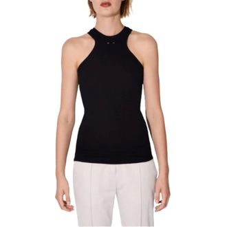 Barbara Bui Femme, Tops, Noir, Taille: 38 FR D&eacute;bardeur en jersey