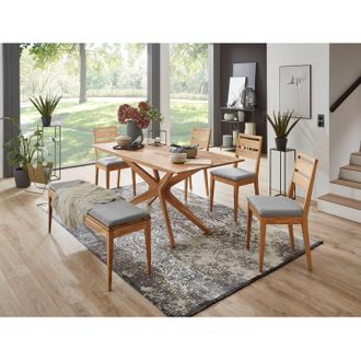 Naturoo home24 Sitzbank Elkton 180cm Braun/Grau