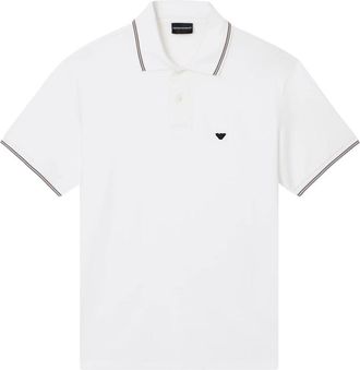 Emporio Armani Homme, Tops, Blanc, Taille: XL Polo Chemises
