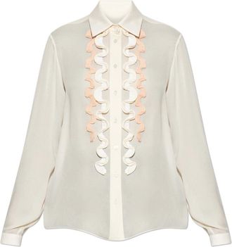 Marni Femme, Blouses et Chemises, Beige, Taille: 40 FR Chemise en soie