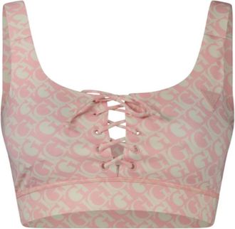 Guess Femme, Tops, Rose, Taille: 38 FR Microfiber 260 Sports Bra