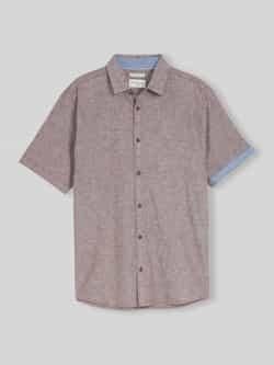 Tom Tailor Regular Fit Freizeithemd aus Leinen-Baumwolle-Mix