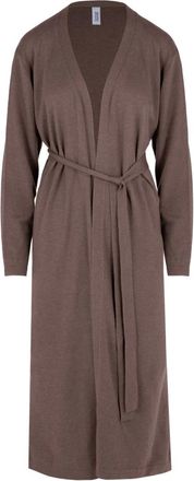 Bomboogie Femme, Pulls, Brun, Taille: 40 FR Cardigan en m&eacute;lange de m&eacute;rinos avec ceinture amovible