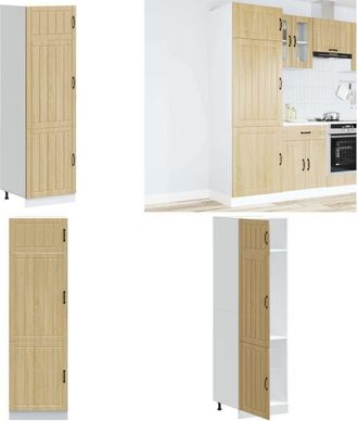 vidaXL Vidaxl - Armoire de cuisine Lucca chêne sonoma bois dingénierie