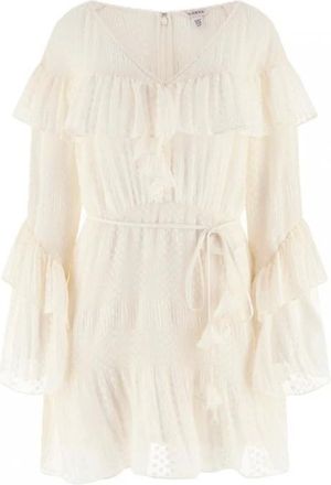 Guess Femme, Robes, Blanc, Taille: 38 FR Laurence Dress
