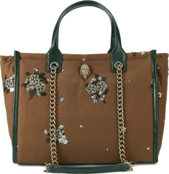 Kurt Geiger sac cabas Hoxton à perles - Marron