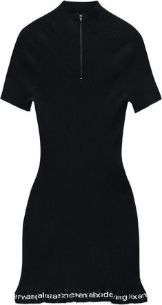 Alexander Wang Ribbed Short-sleeve Dress
