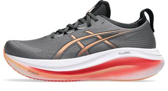 Asics Mens Gel-Nimbus 27 Running Shoe, Carbon/Mojave, 44.5 EU