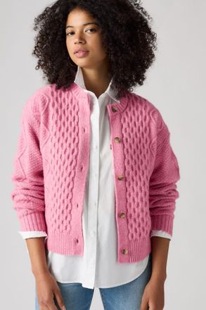 Levi's Charlotte Crewneck Cardigan - Damen - Rosa / Rosa