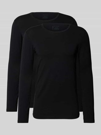 Schiesser Longsleeve mit geripptem Rundhalsausschnitt