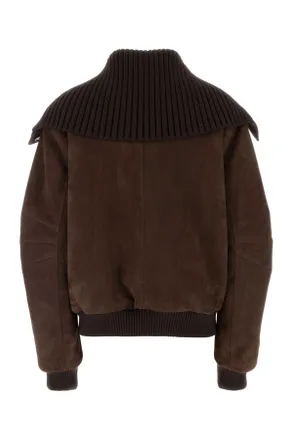 The Attico Darkbrown Giubbini Jacket