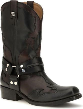Versace Womens Black Calf Leather Bos Taurus Ankle Boots