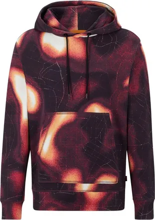 HUGO BOSS Kapuzenpullover f&uuml;r Herren, Regul&auml;r, Lang&auml;rmlig (Mittelrosa)