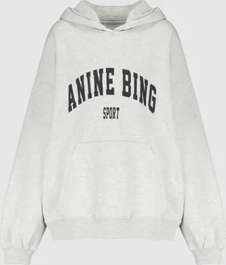 Anine Bing Sweatshirt Harvey Coton Organique Gris