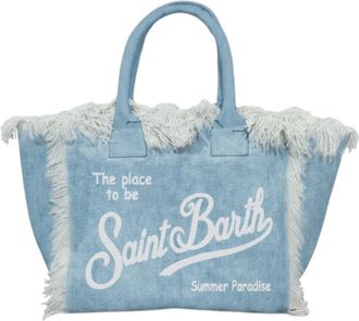 MC2 Saint Barth Femme, Sacs, Bleu, Taille: ONE Size Colette Hand Bag With Shoulder Strap