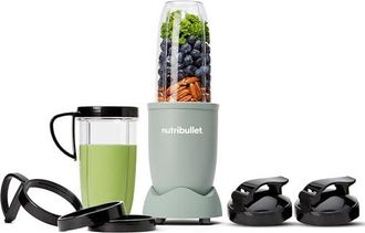 NutriBullet Pro 900, Elektrischer Mixer, zerkleinerer, Smoothie Mixer, Multifunktionsmixer, 900w leistung, 900ml und 710ml Becher, Matt Jade, NB910MAJD