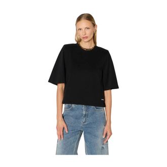 BERENICE Teepad Oversized T-Shirt - - Tops - Damen - Schwarzk - M
